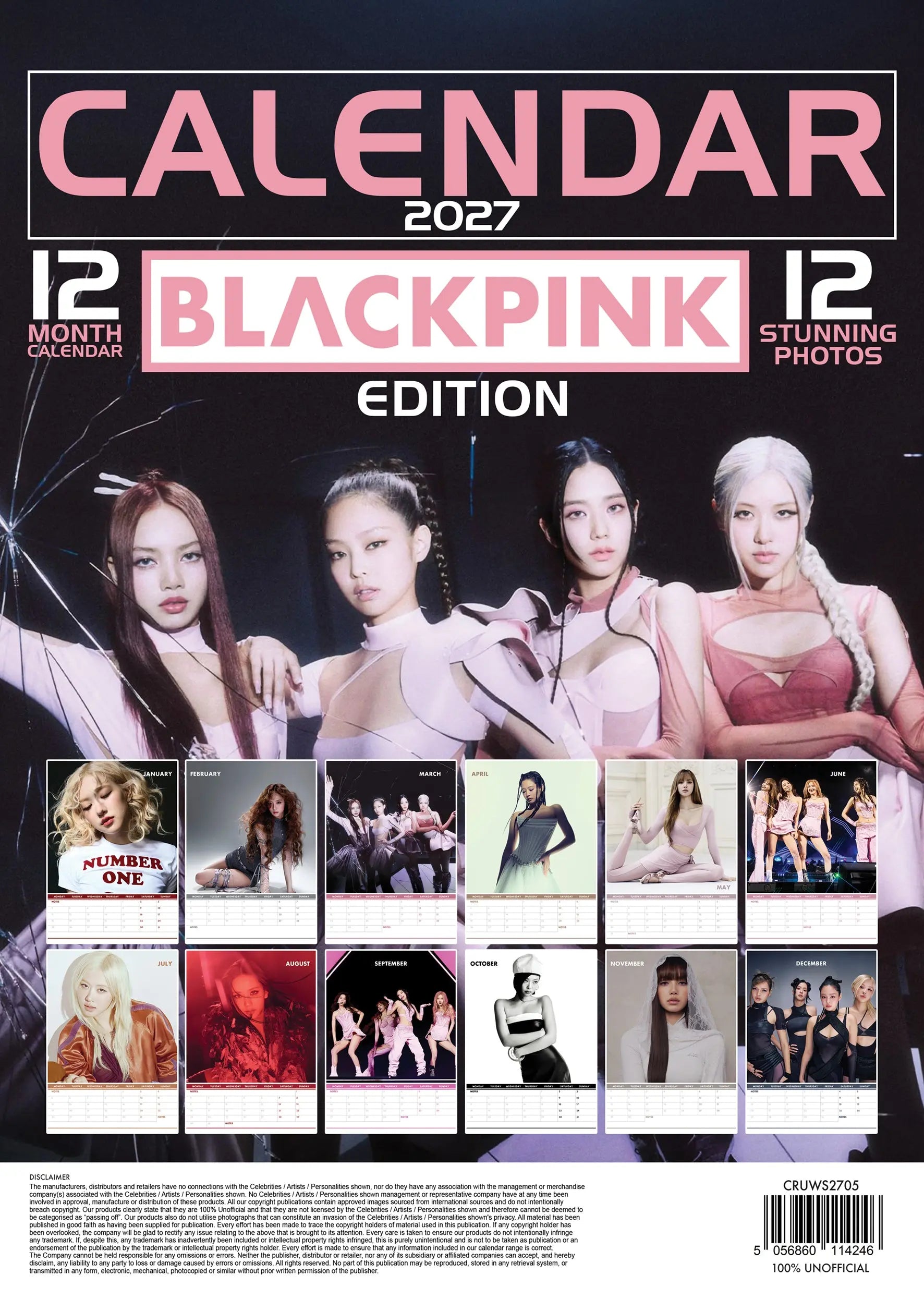 Blackpink A3 calendar 2027? Order easily and quickly online.